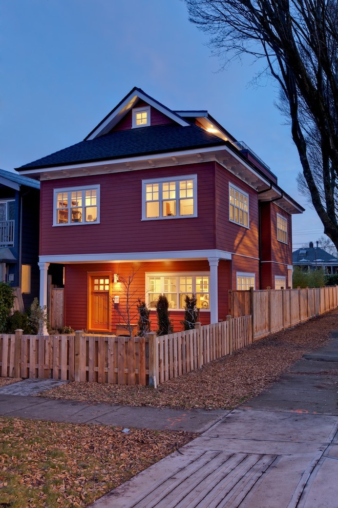 Japanese roofline for a Craftsman home - Contemporary - Exterior ...