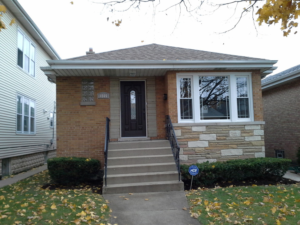 Jefferson Park Rehabbed Brick Ranch - Transitional - Exterior - Chicago ...