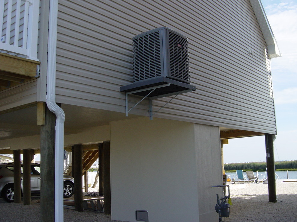 Jersey Shore House on Pylons - Custom Modular Home Build - Beach Style ...