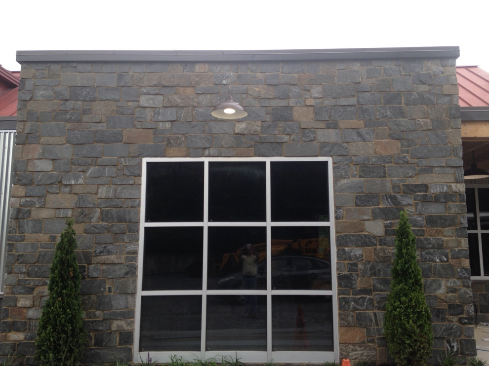 Juneau Natural Thin Stone Veneer Home Exterior - Traditional - House ...