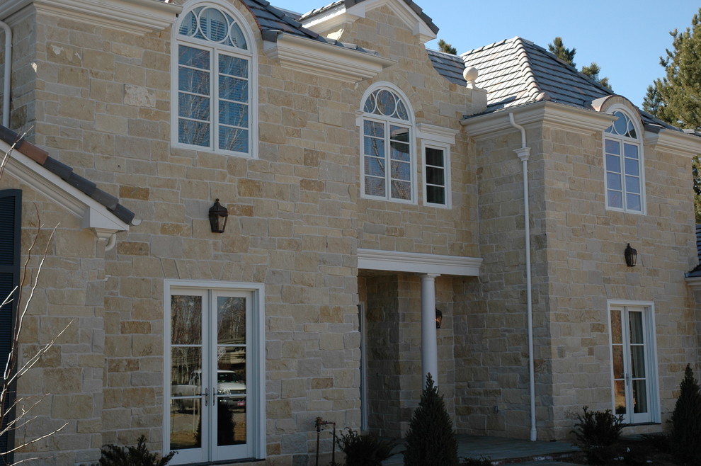 Kansas Limestone Home - Traditional - Exterior - Oklahoma City - by ...