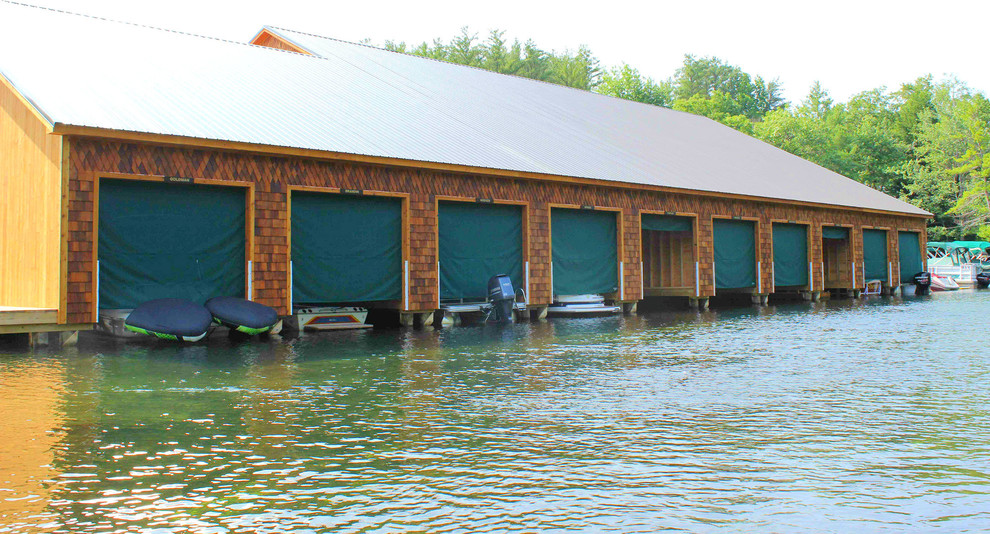 Kesumpe Boathouse at Riveredge Marina - Traditional - House Exterior ...