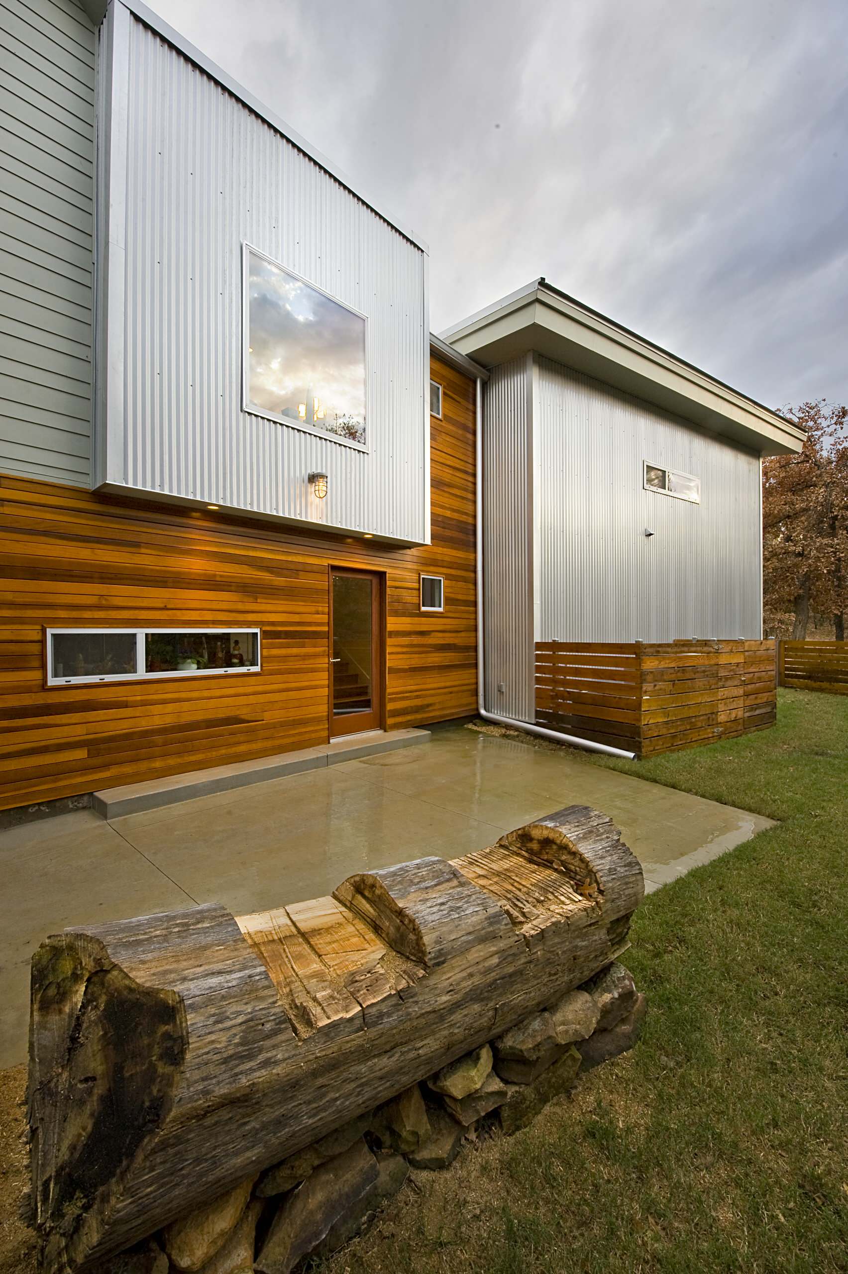 Corrugated Metal Exterior Wall