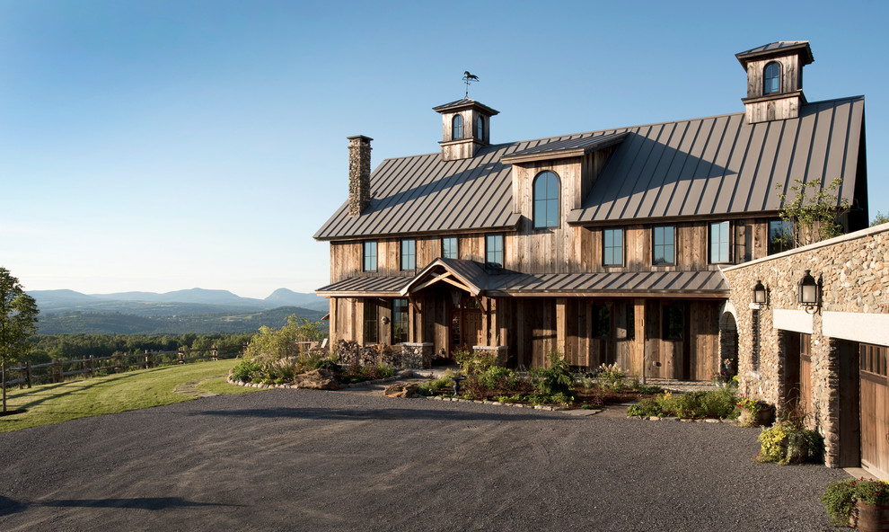 Kirby Ridge Barn House - Farmhouse - Exterior - Burlington - by Kaplan ...