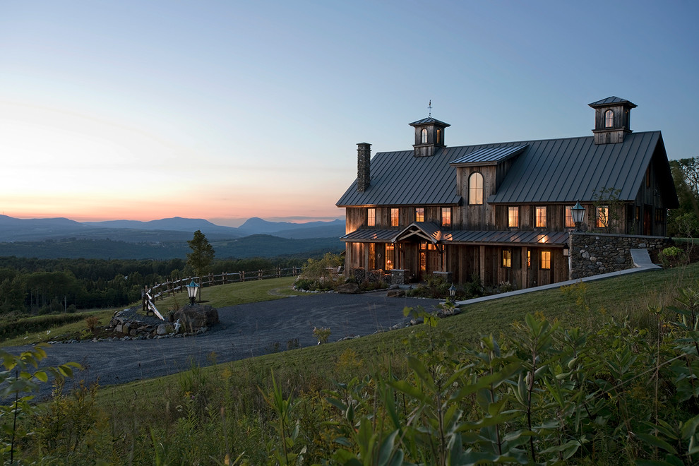 Kirby Ridge Barn House - Farmhouse - Exterior - Burlington - by Kaplan ...