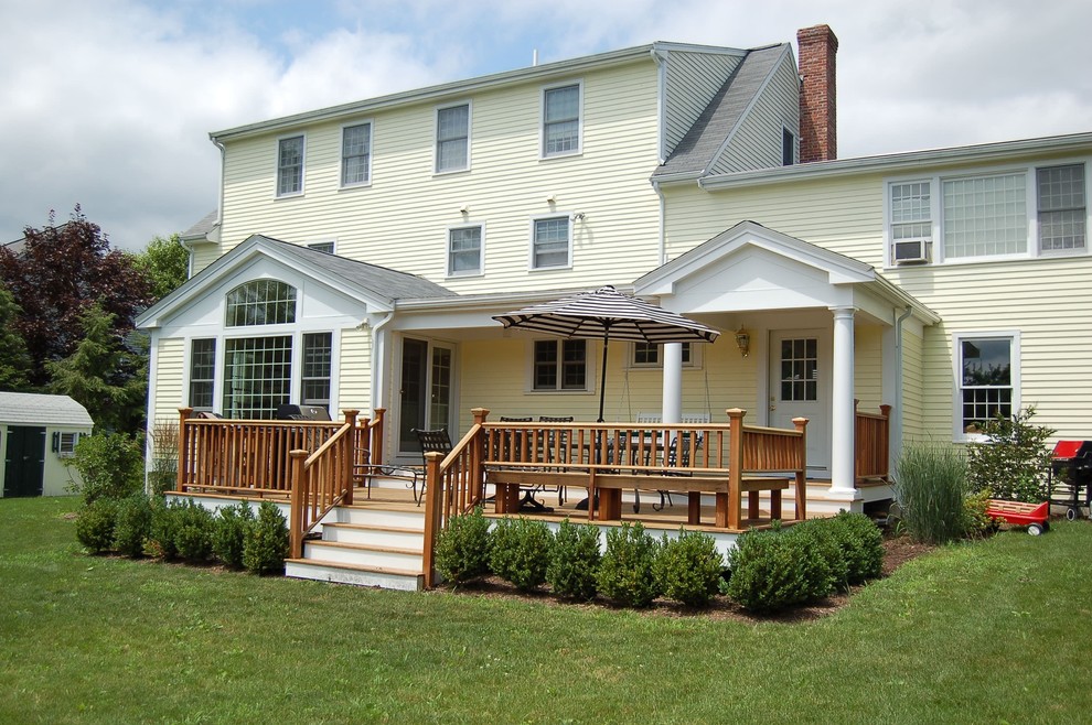 Kitchen & family dining addition - Traditional - Exterior - New York ...