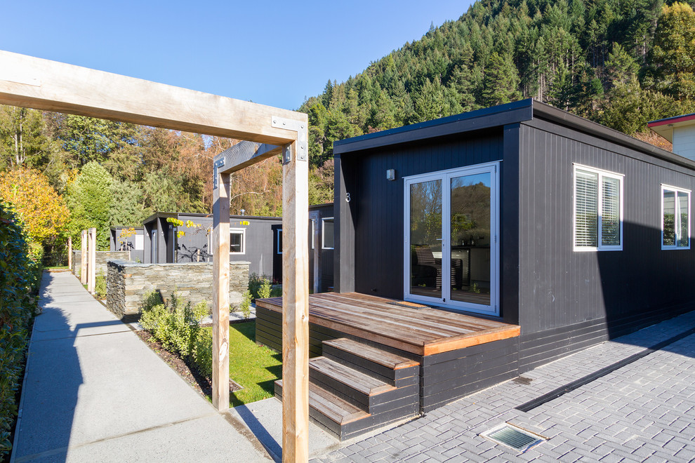 Kiwi Cabins at a Queenstown Holiday Park - Contemporary - Exterior ...