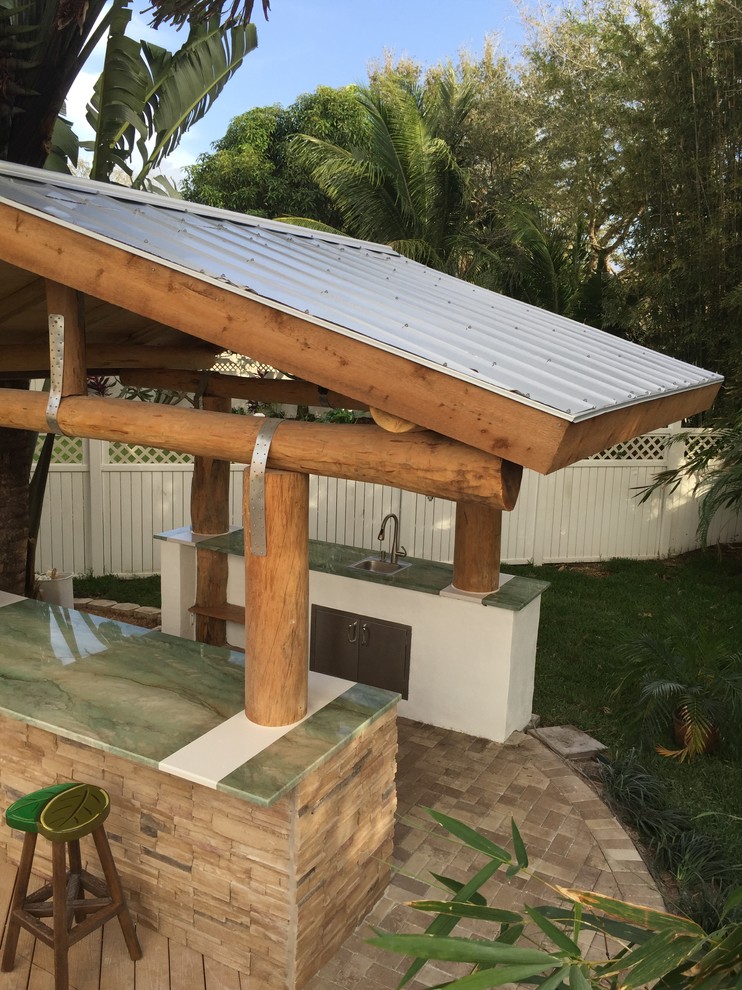Kraft Tiki Hut - Rustic - Exterior - Miami - by Acassa Construction LLC ...