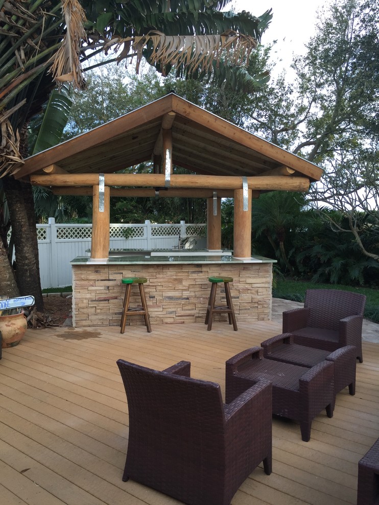 Kraft Tiki Hut - Rustic - Exterior - Miami - by Acassa Construction ...