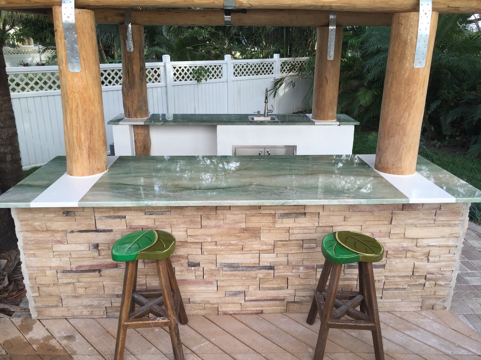 Kraft Tiki Hut - Rustic - Exterior - Miami - by Acassa Construction ...