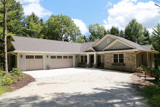 L-shaped Ranch with Warm Craftsman Style - Craftsman - Exterior - Other ...