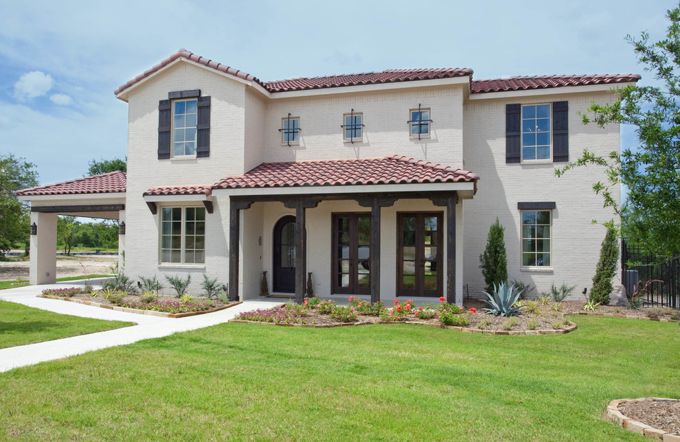 La Cantera Model Home - Façade - Dallas - par Bannister Custom Homes ...