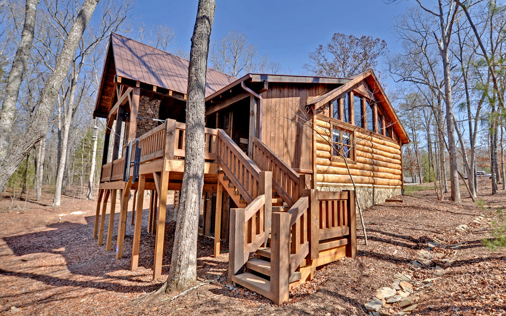 Lake Blue Ridge Custom Log Homes - Traditional - Exterior - Atlanta ...