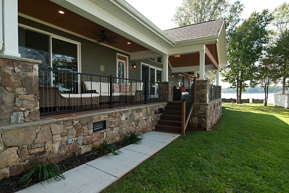 Lake Norman Cottage Renovation project - Craftsman - Exterior ...