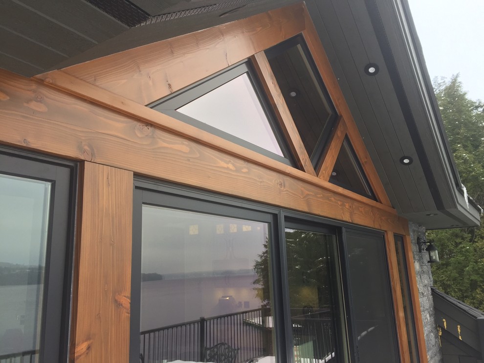 Lake Rosseau Boat House Exterior Wood - Rustic - Exterior - Toronto ...