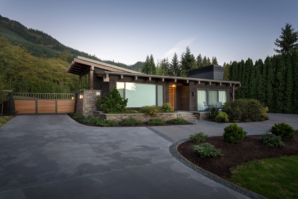 Lake Samish Gatehouse - Contemporary - House Exterior - Seattle - by ...