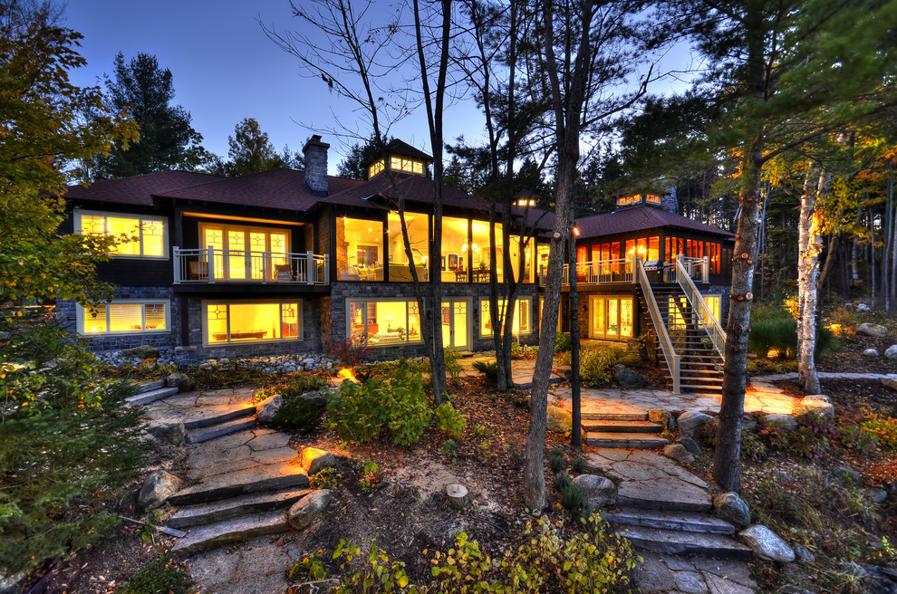 Lakeside Landscape - Rustic - Exterior - Toronto - by Propeller Fine Homes | Houzz