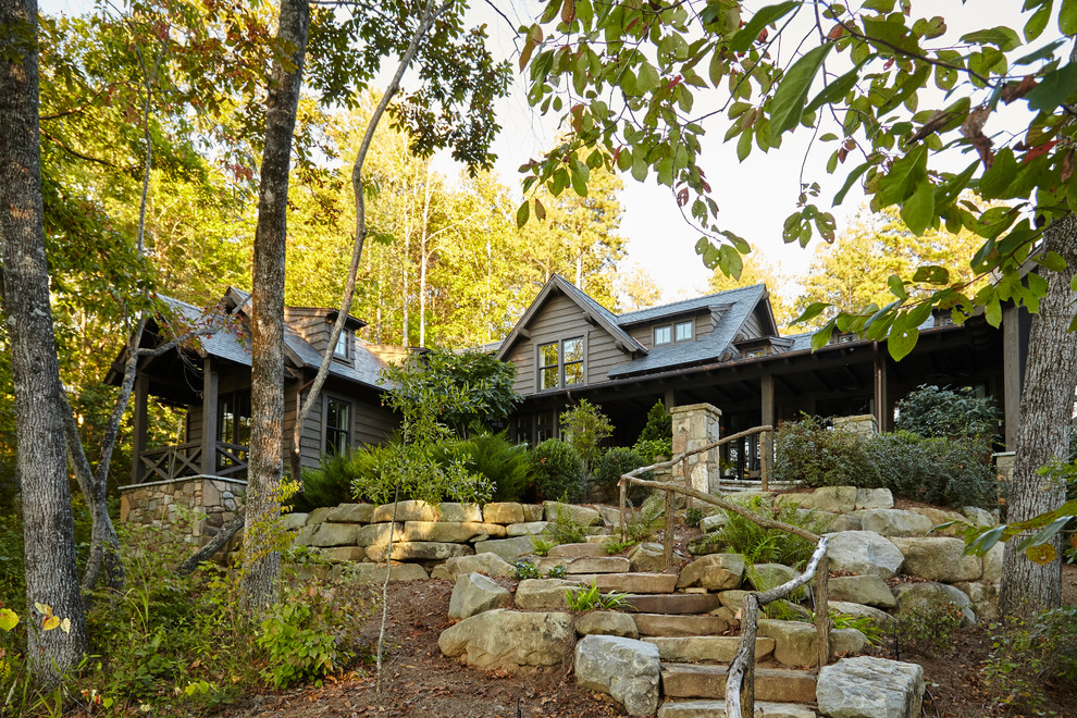 Lakeside Rustic: Lake Keowee - Exterior - by T.S. Adams Studio ...