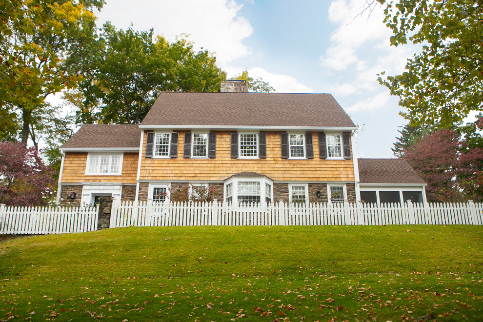 Larchmont Colonial Exterior - Traditional - Exterior - New York - by ...