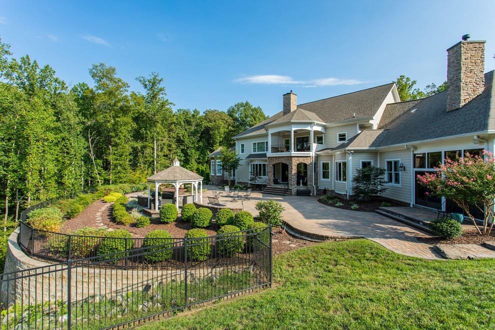 Large Custom Home in Woodbridge, VA - Transitional - House Exterior ...