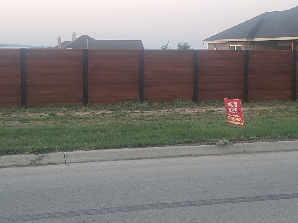 Large Custom Privacy Fence - Craftsman - Exterior - Austin - by Arrow ...