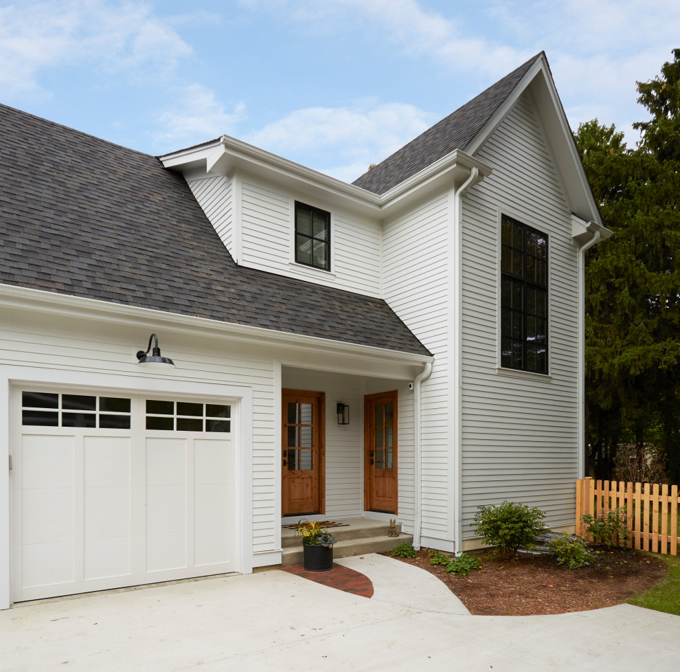 Libertyville Custom Farmhouse Side Entry - Transitional - Exterior ...