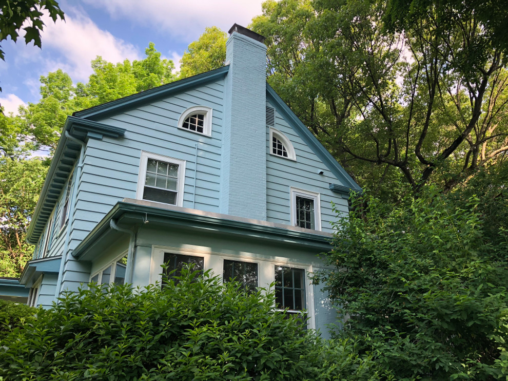 Light Blue Repaint in Lasell Village, Newton, MA - Midcentury ...