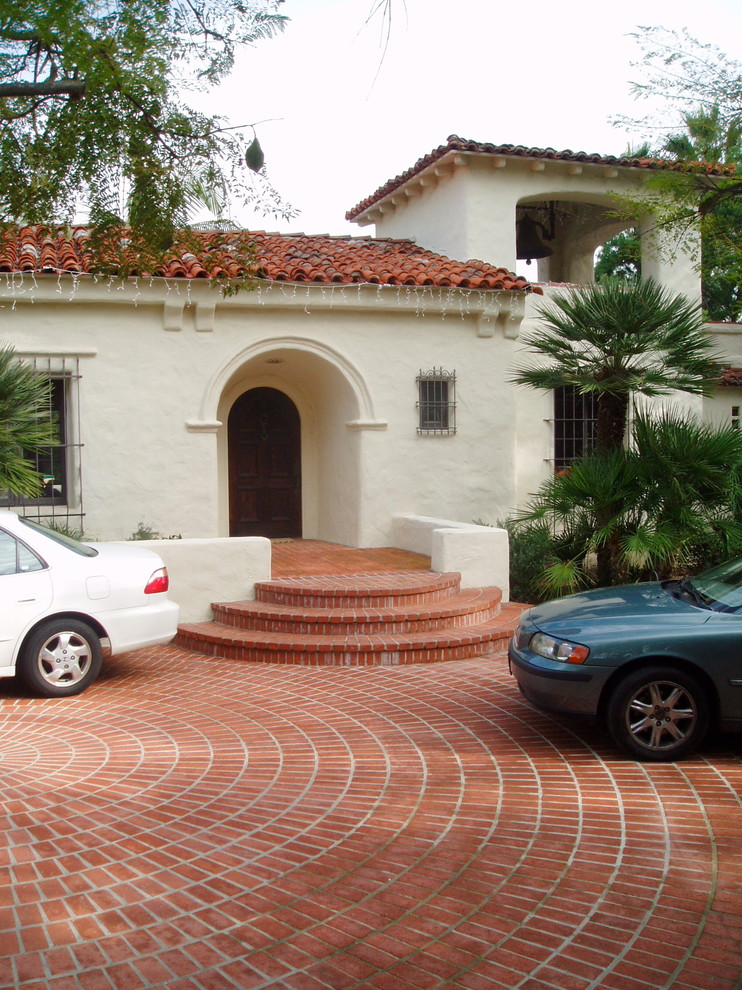 Lilian Rice, Estate landscape, Rancho Santa Fe, courtyard, pavers ...