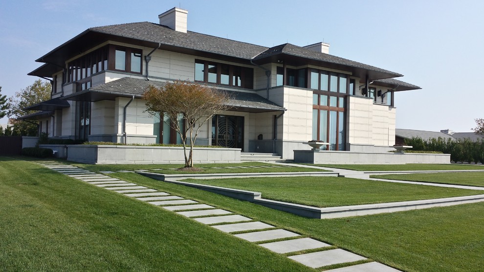 LIMESTONE PANELS IN NEW JERSEY - Contemporary - Exterior - New York ...