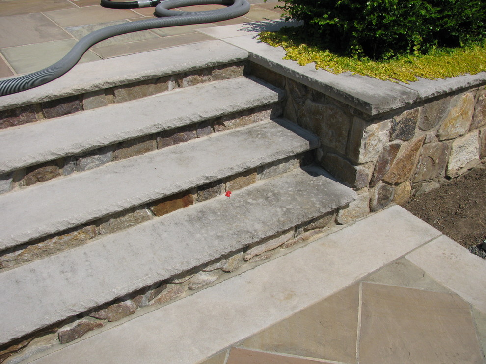Limestone Steps - Traditional - Exterior - New York - by Tip Top Tile ...