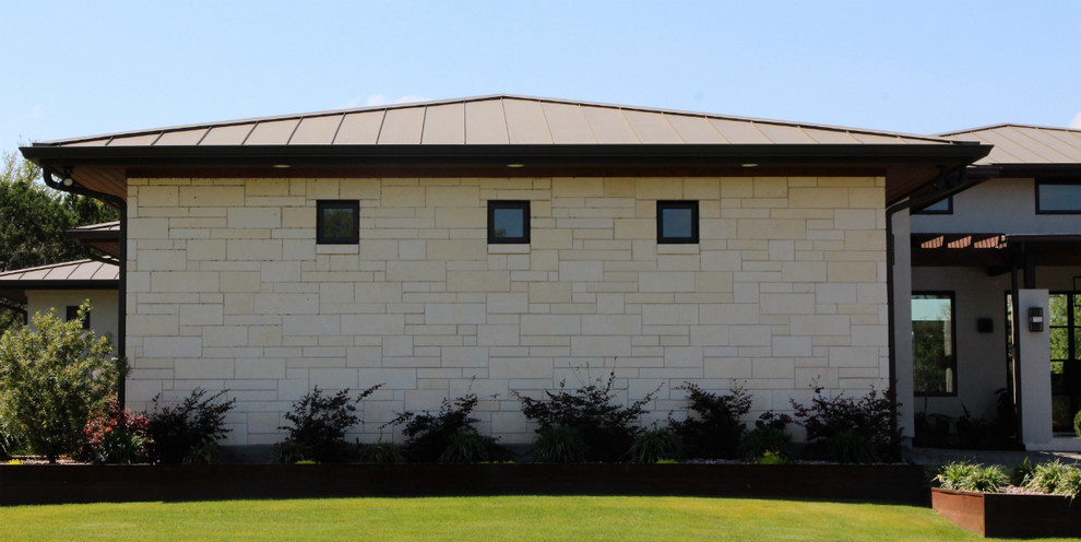 Limestone Wall Cladding - Contemporary - Exterior - Austin - by ...