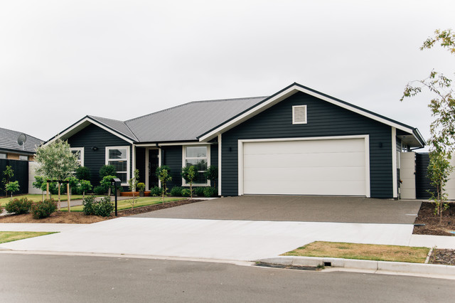 Linea Weatherboard Home - Contemporary - Exterior - Christchurch - by ...