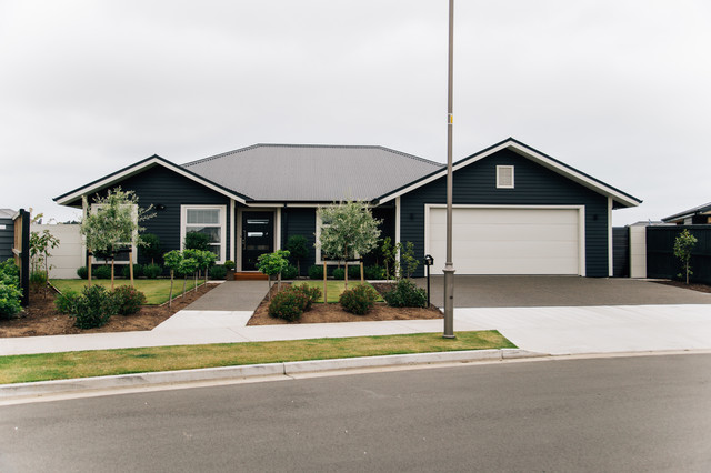 Linea Weatherboard Home - Contemporary - Exterior - Christchurch - by ...