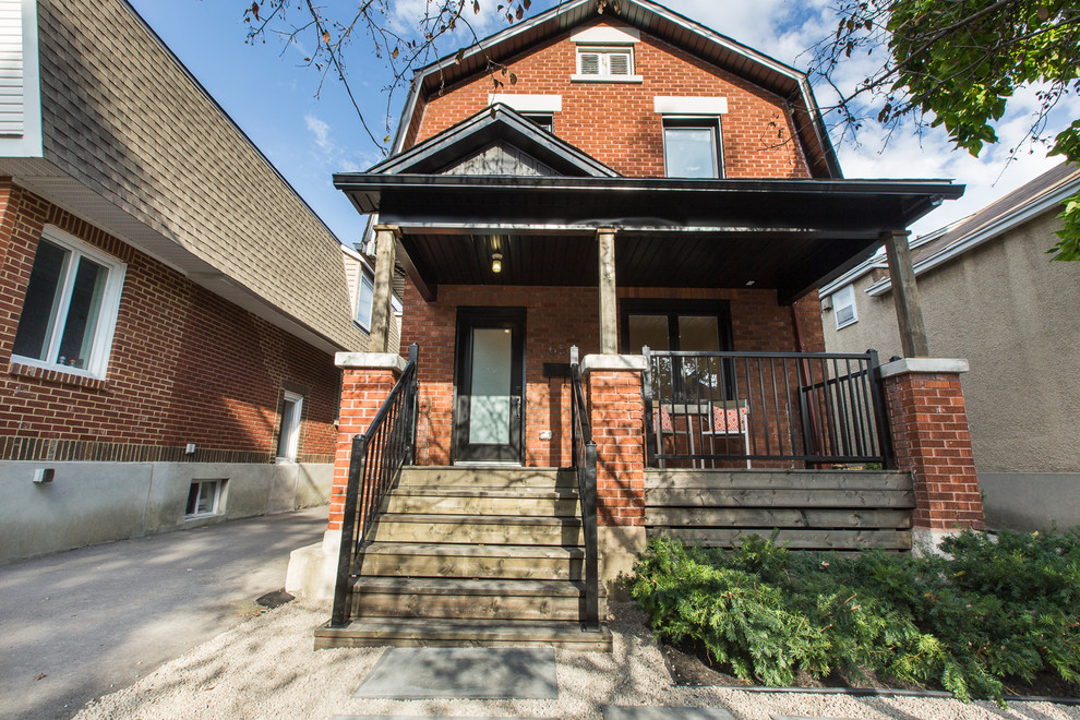 Little Red Brick House turned Modern - Modern - Exterior - Ottawa - by ...
