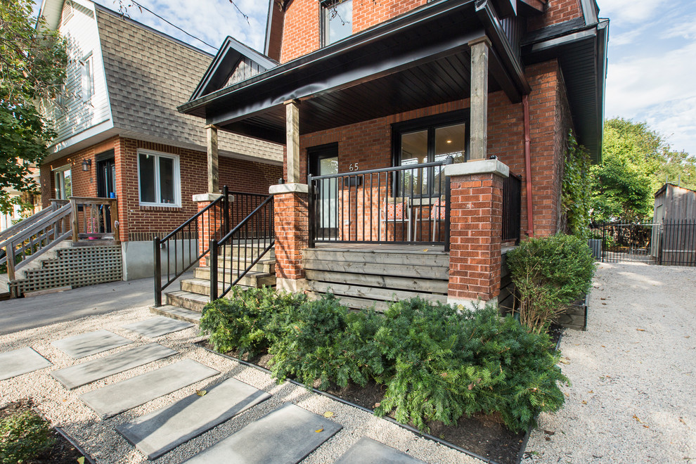 Little Red Brick House turned Modern - Modern - Exterior - Ottawa - by ...