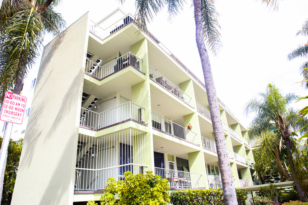 Livingston Condo Stucco Renovation - Modern - Exterior - Los Angeles ...