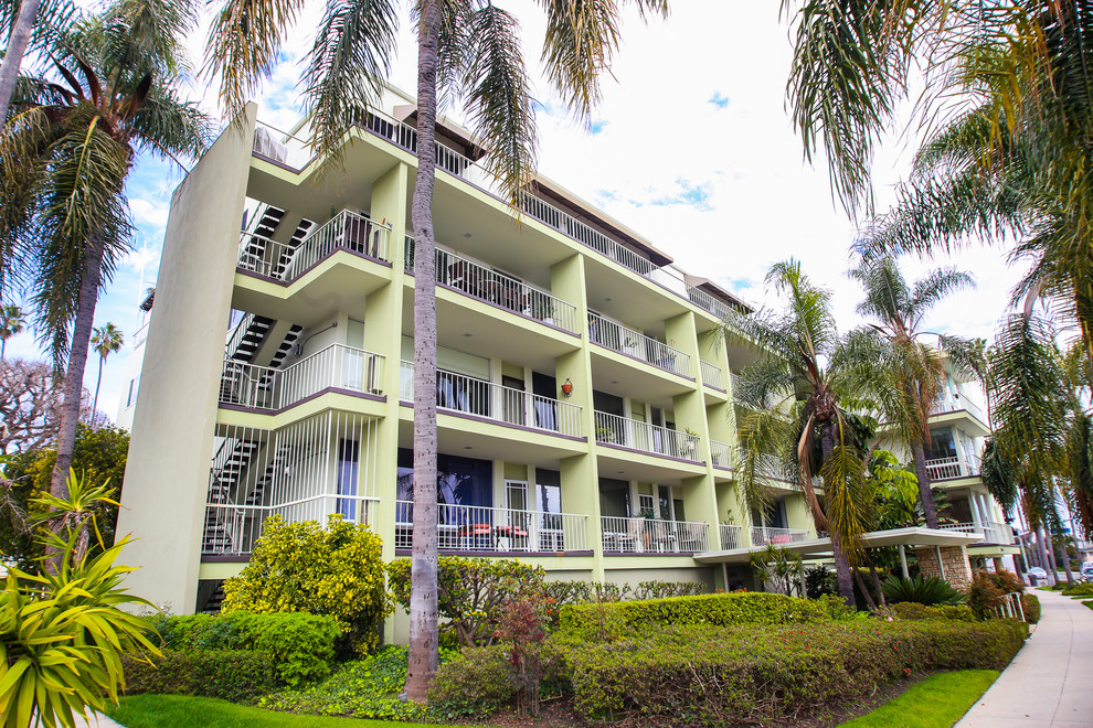 Livingston Condo Stucco Renovation - Modern - Exterior - Los Angeles ...