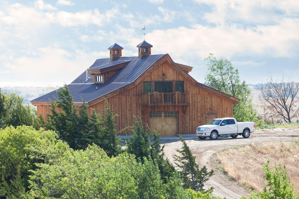 Loft Living in a Nebraska Barn Home - Traditional - Exterior - Other ...