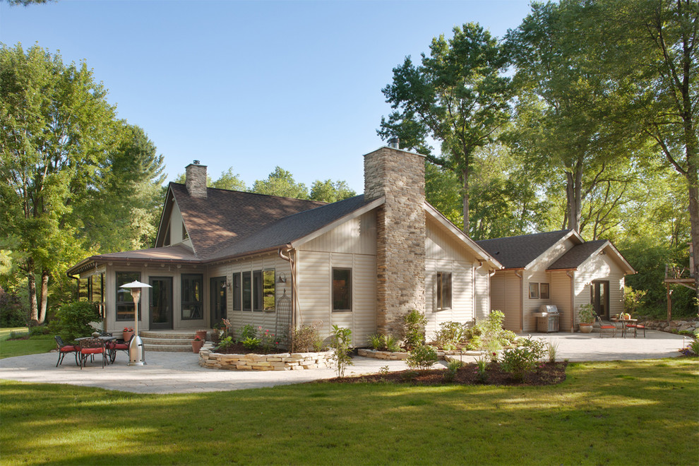 Log Cabin - Rustic - Exterior - Detroit - by KSF Architects | Houzz