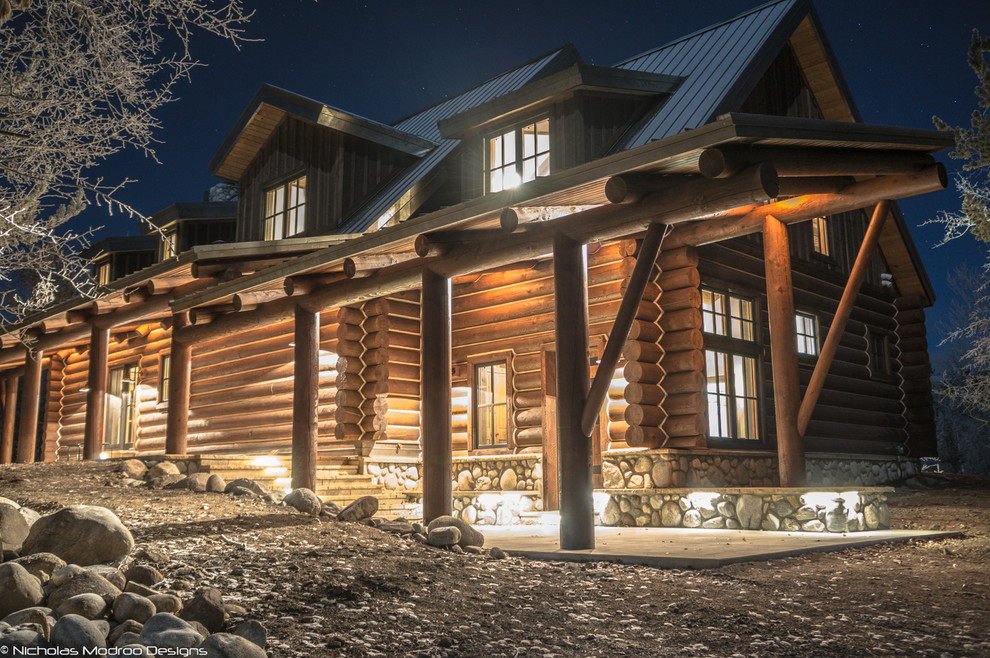 Log Cabin Remodel & Addition - Traditional - Exterior - Denver - by ...