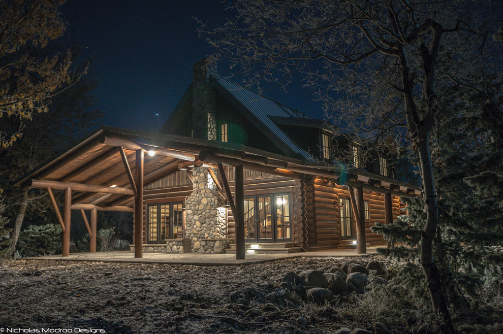 Log Cabin Remodel & Addition - Traditional - Exterior - Denver - by ...