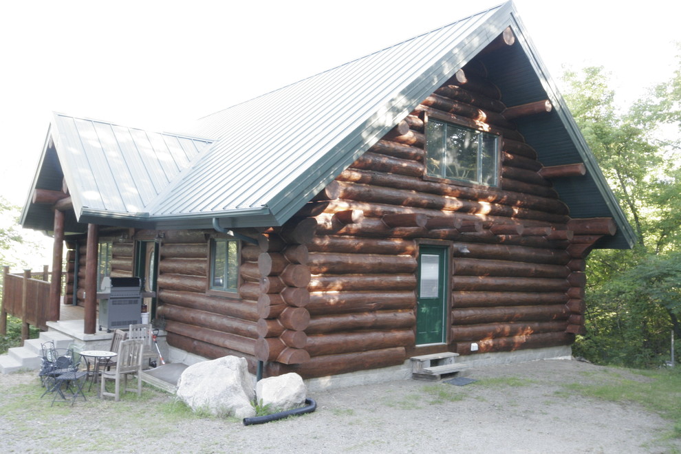Log Cabin Restoration - Melrose, MN - Rustic - Exterior - Minneapolis ...