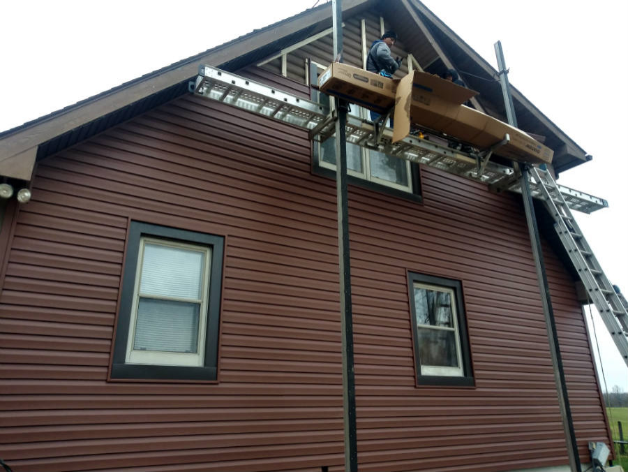 Log Cabin Vinyl Siding Remodel in York Springs PA 17372 - Rustic ...