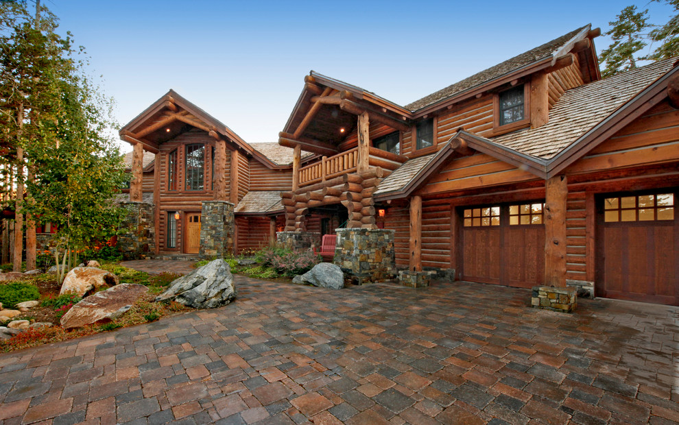 Log Home - Traditional - Exterior - Other - by Elliott F. Brainard ...