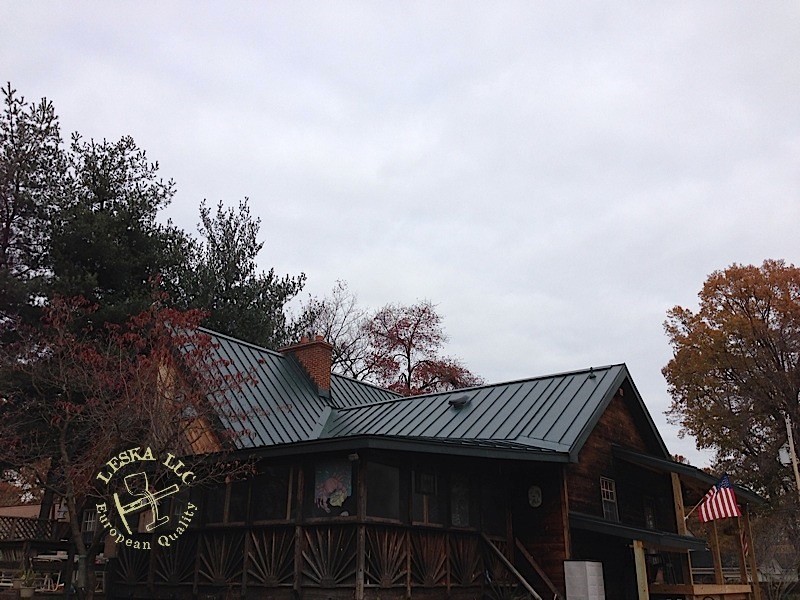 log home with metal roof - Traditional - Exterior - Baltimore - by ...