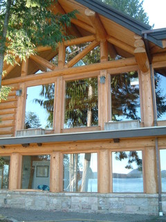 Log post and Beam - Craftsman - Exterior - Vancouver - by Artisan Log ...