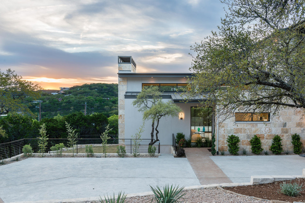 Modern Custom Home Austin - Modern - Exterior - Austin - by FORGE CRAFT ...