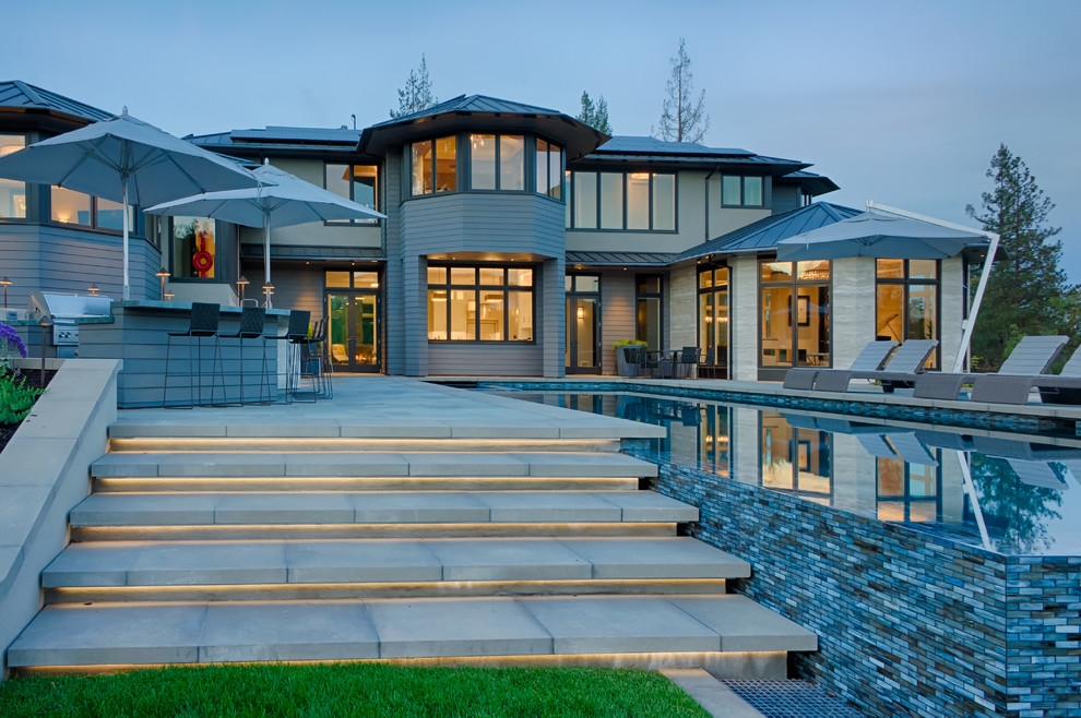 Los Altos House on a Hilltop - Exterior - San Francisco - by Kikuchi ...