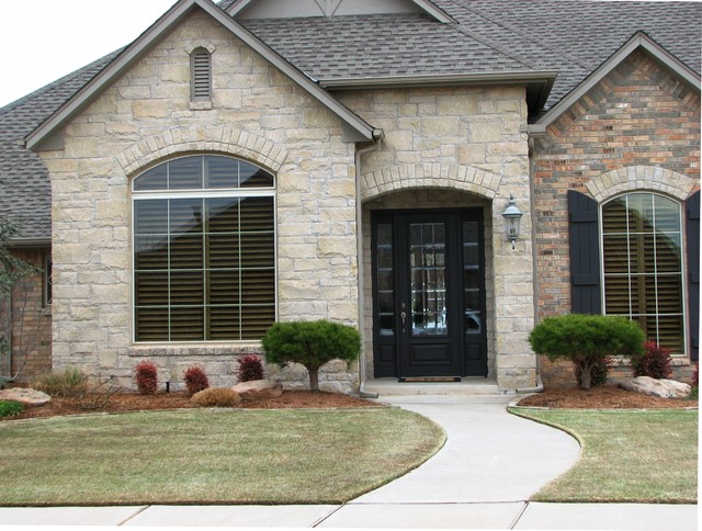 Lueders Buff Home - Traditional - House Exterior - Oklahoma City - by ...