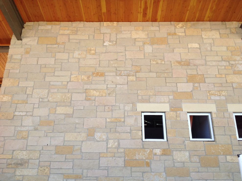 Lueders Limestone - different products and textures - Rustic - Exterior - Dallas - by Mezger ...